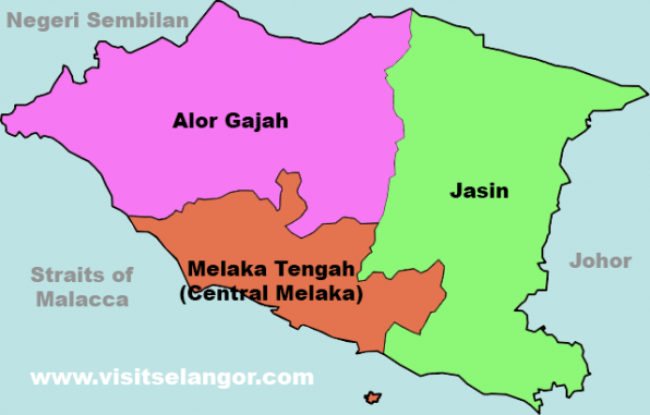 Map of Melaka State – Visit Selangor