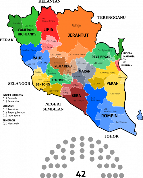 Map of Pahang State – Visit Selangor
