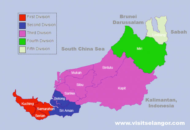 Map of Sarawak State – Visit Selangor